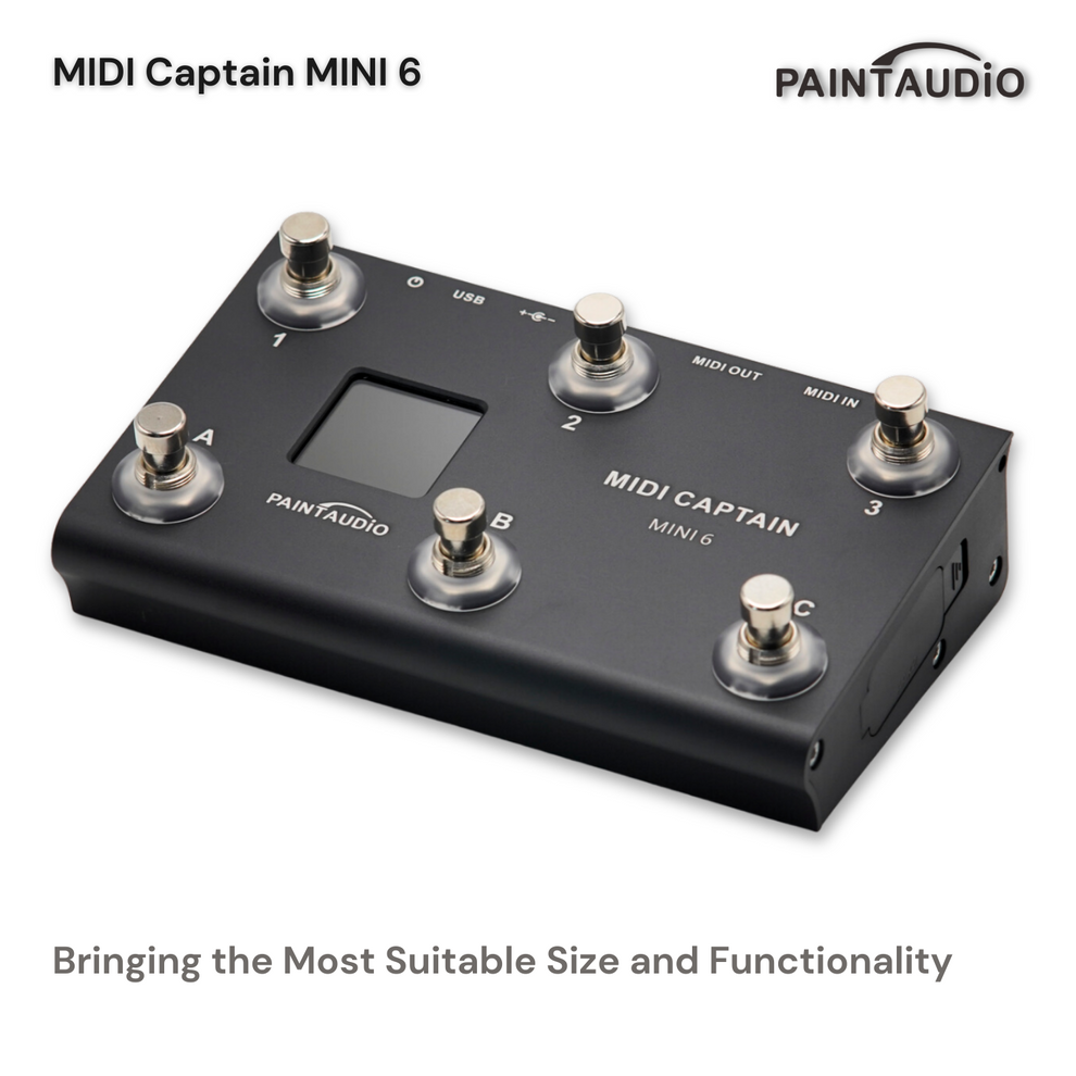 MIDI Captain MINI 6 Controller with HID Multi-state Cycling – PaintAudio